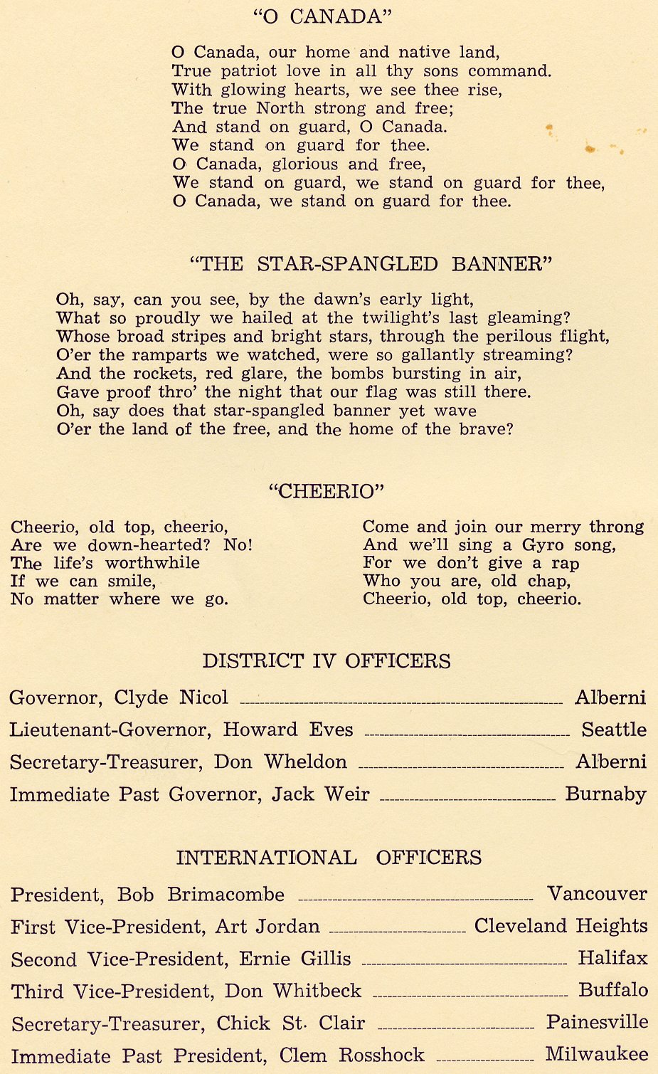 Founders of Kitimat Gyro - Kitimat Gyro Club